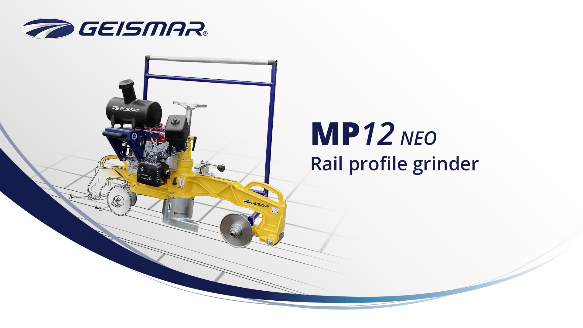 MP12 NEO - Rail profile grinder | Geismar on Vimeo
