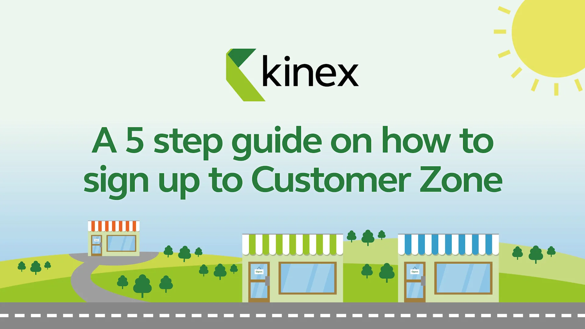 kinex A 5 step guide on how to sign up to Customer Zone on Vimeo