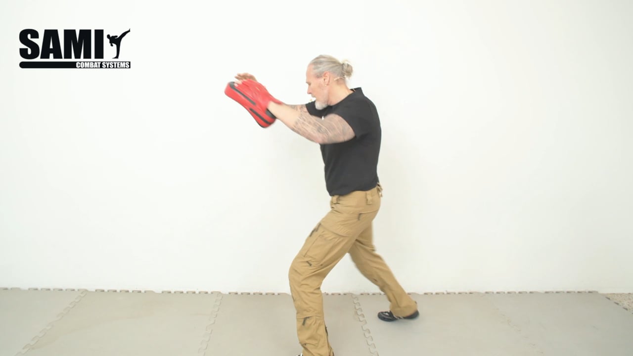 Pad work – Side Hook / Knee Strike Exercise 02