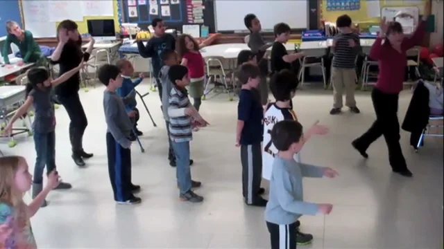 Children Dancing In School
