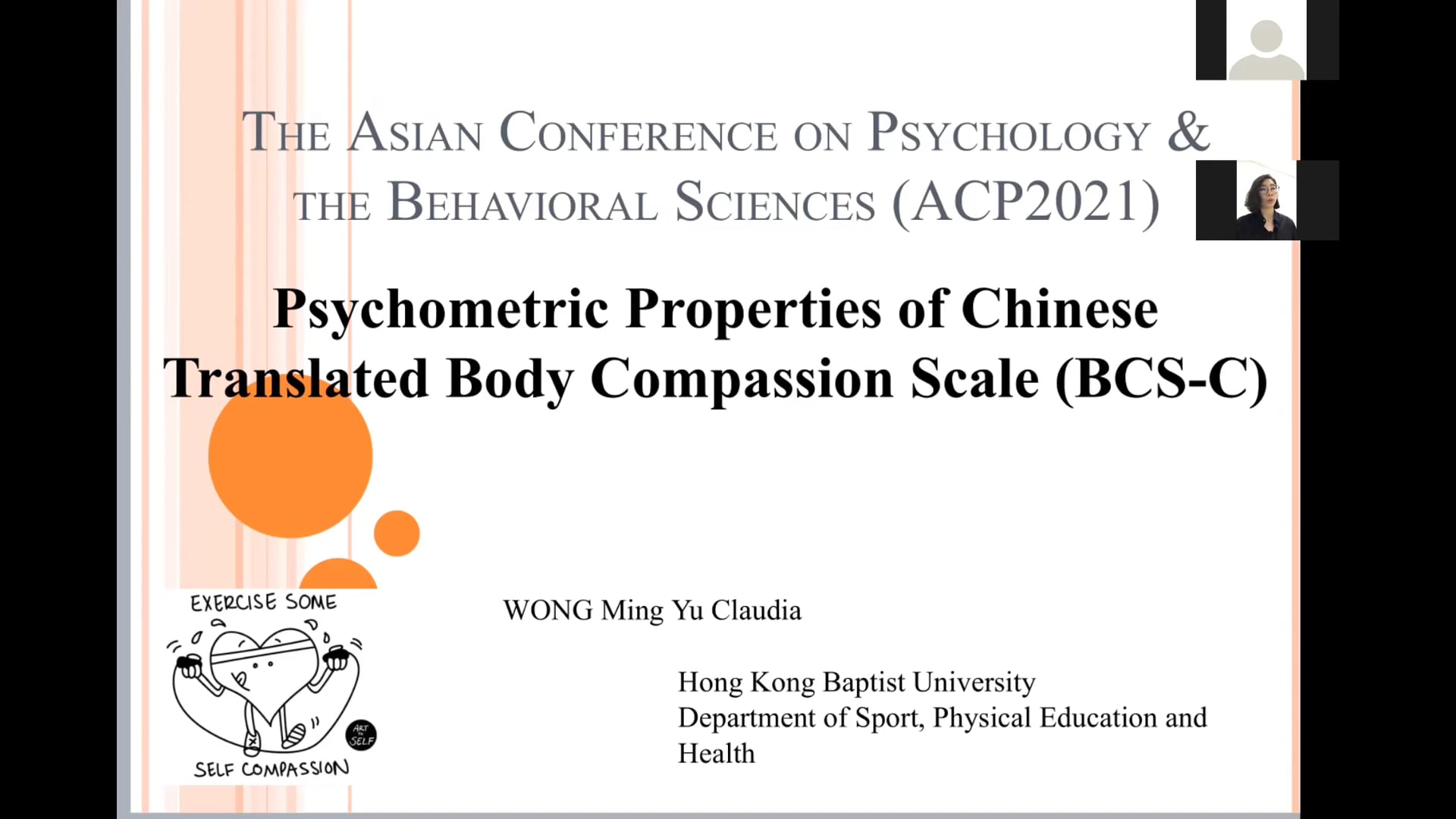 Psychometric Properties of Chinese Translated Body Compassion Scale on ...