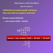Operation With Numbers Word Problems On Vimeo