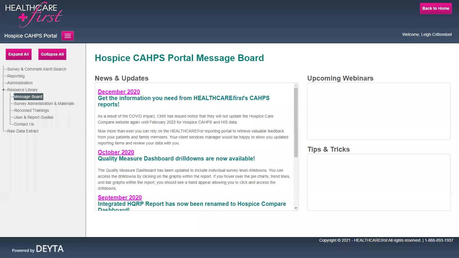 Hospice CAHPS Survey And Comment Alert Search 2-25-21 on Vimeo