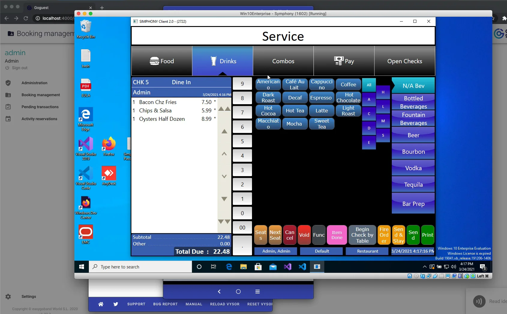Goguest Simphony POS Extension DEMO