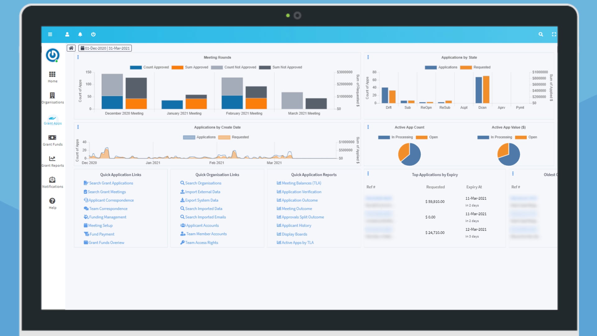 COMS Grants Database - COMS Systems - Full HD (1080p)