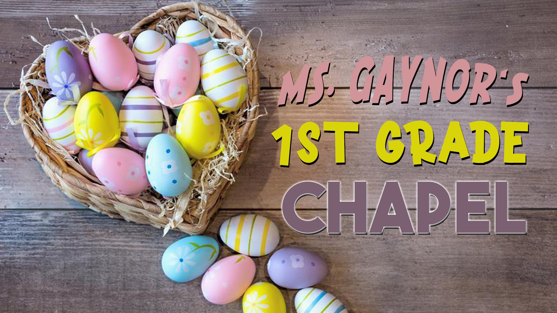 SCA Elementary Chapel (3-25-21) on Vimeo