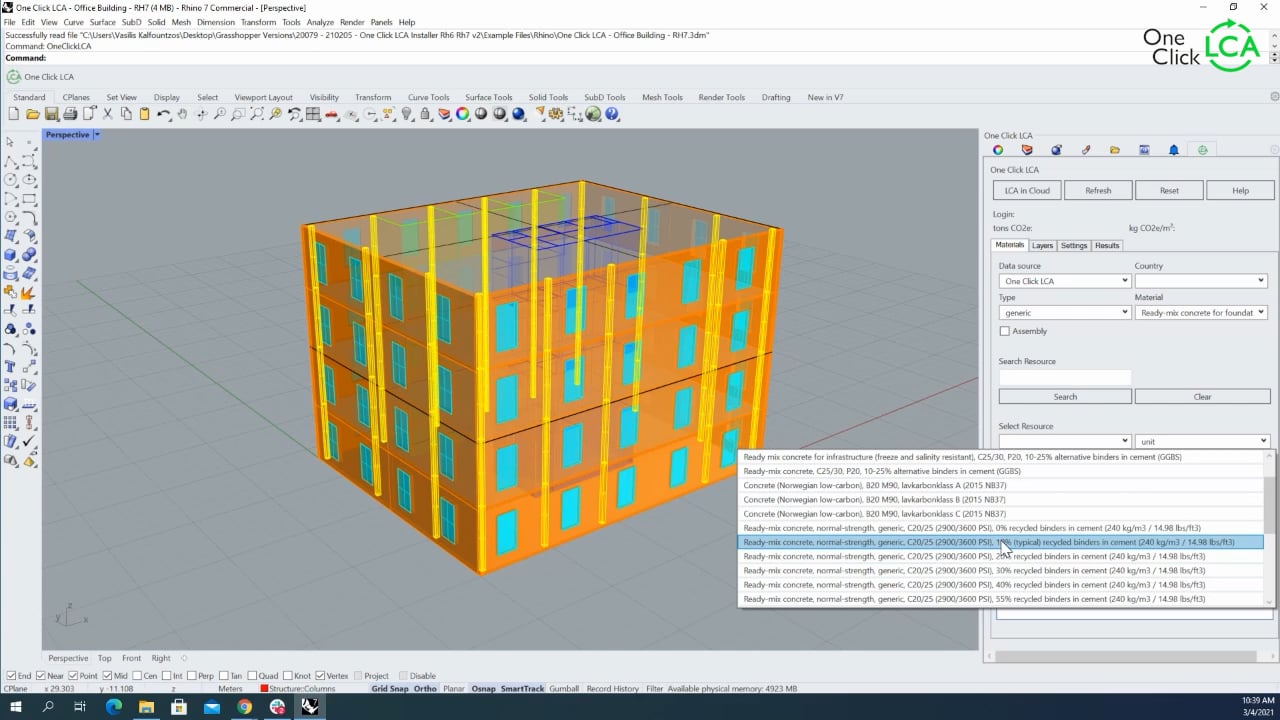 Rhino x One Click LCA Tutorial on Vimeo