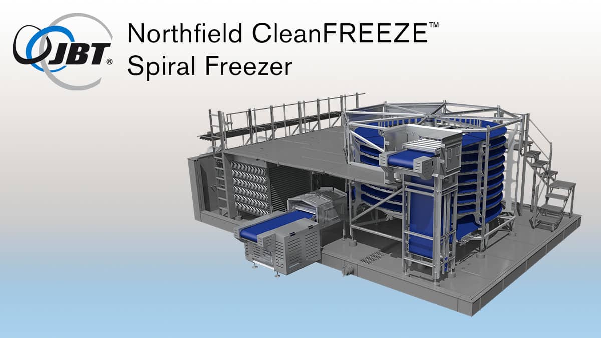 JBT-Northfield CleanFREEZE™ Spiral Freezer on Vimeo