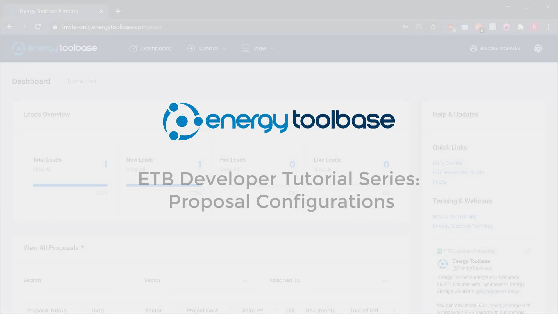 ETB Developer - Proposal Configurations Demo on Vimeo
