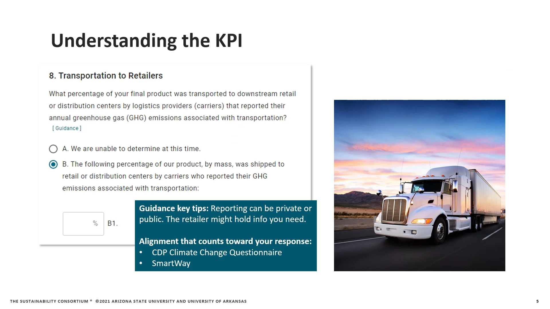 KPI: Transportation to Retailers