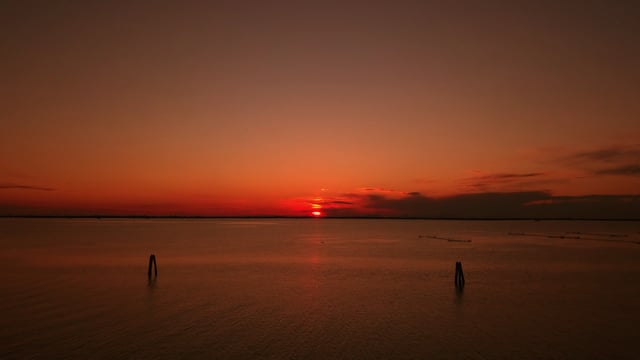 Sunset Sea River - Free video on Pixabay