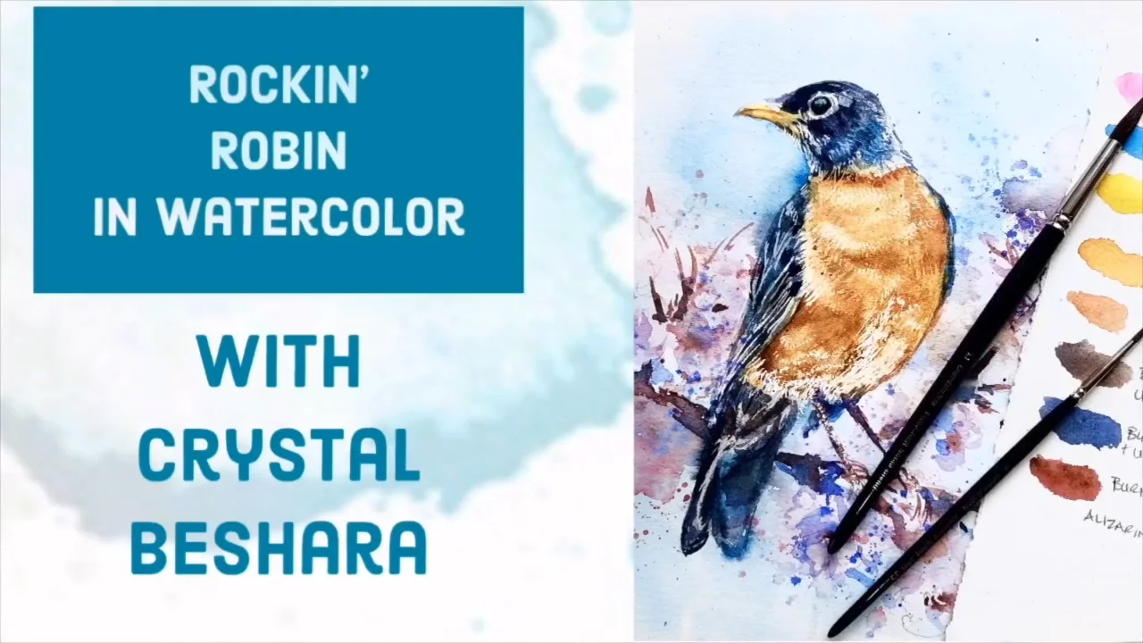 Watch Watercolor How to: Paint a Spring Robin Online | Vimeo On Demand ...