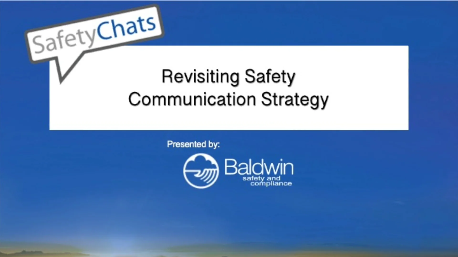 Revisiting Safety Communication Strategy on Vimeo
