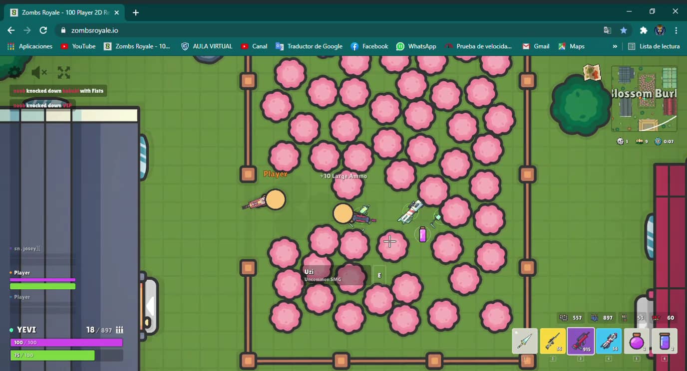 Zombs Royale - 100 Player 2D Real-Time Battle Royale - Google Chrome ...