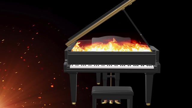 Piano Fire Keys - Free video on Pixabay