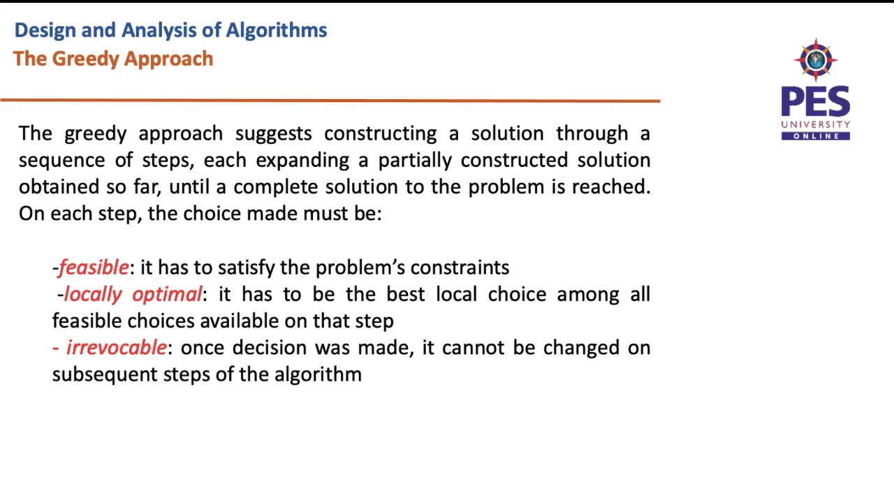 Greedy Technique-Coin Change problem