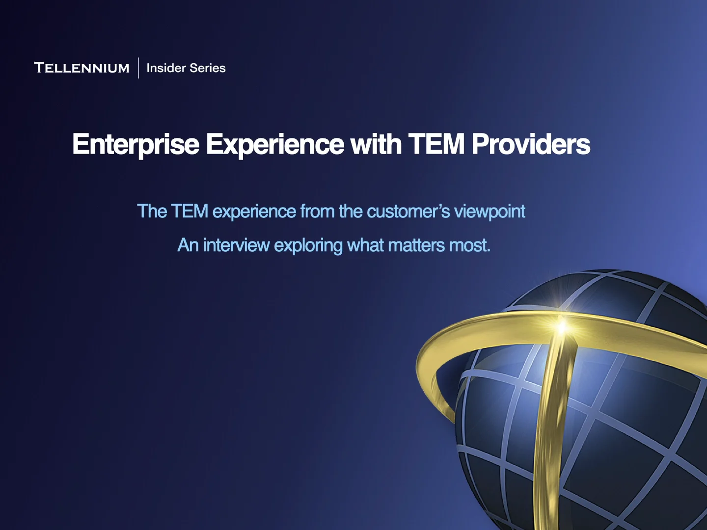 Enterprise Experience with TEM Providers on Vimeo