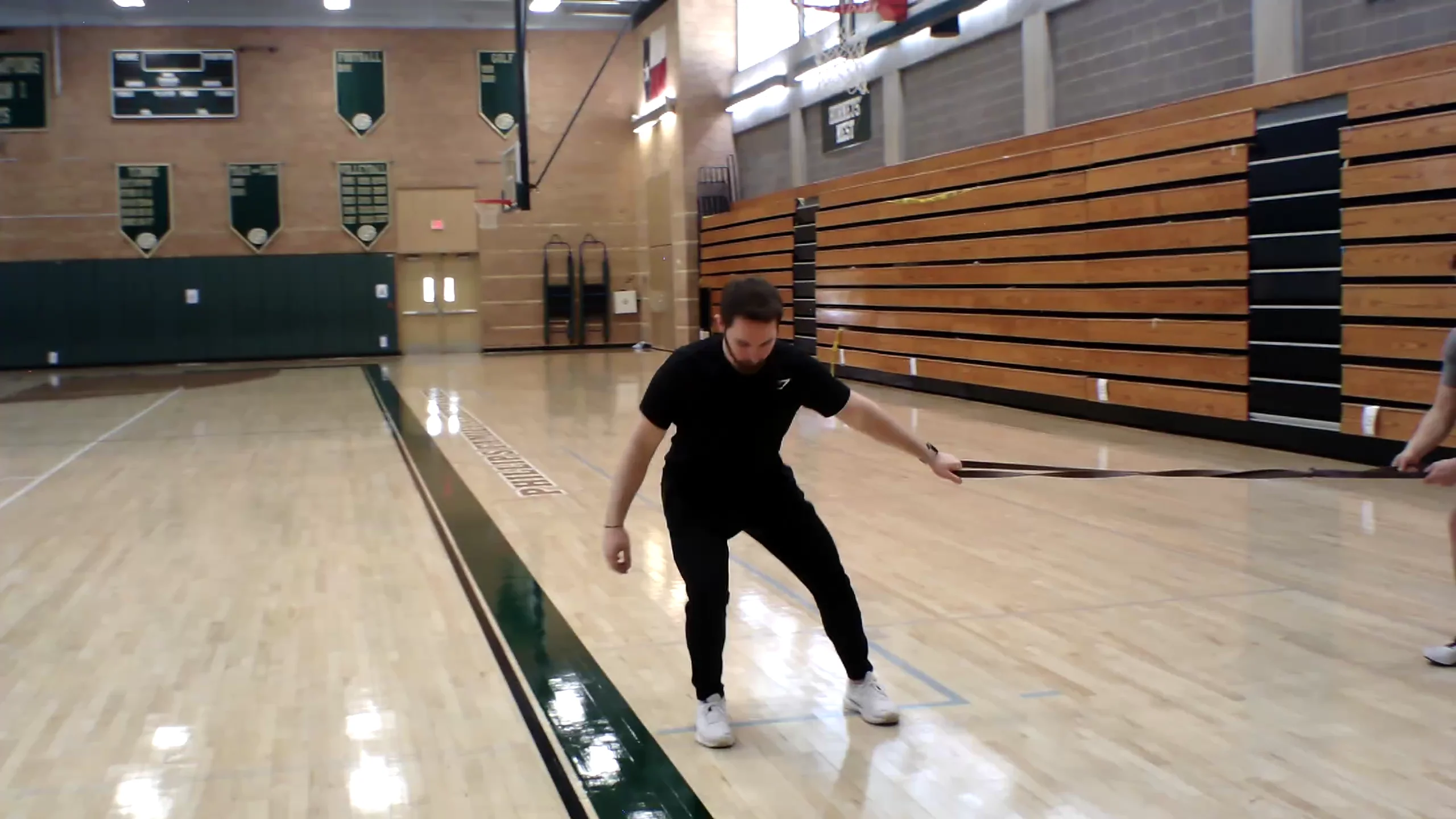 Band Resisted Lateral Cross-Over Step on Vimeo