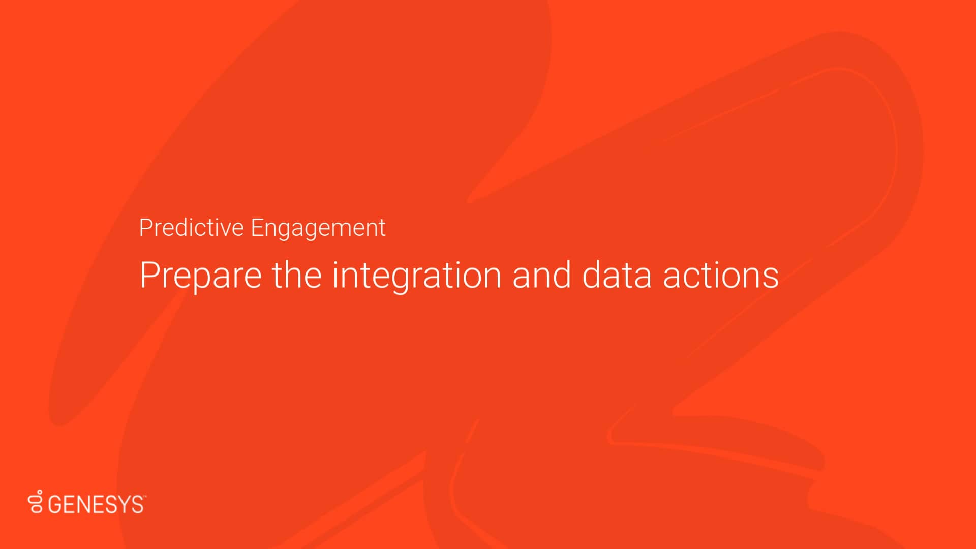 Predictive Engagement: Prepare the integration and data actions on Vimeo