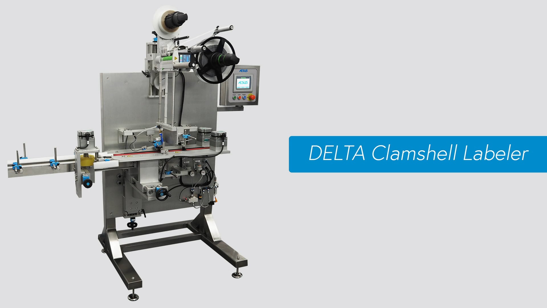 DELTA Clamshell Labeler on Vimeo
