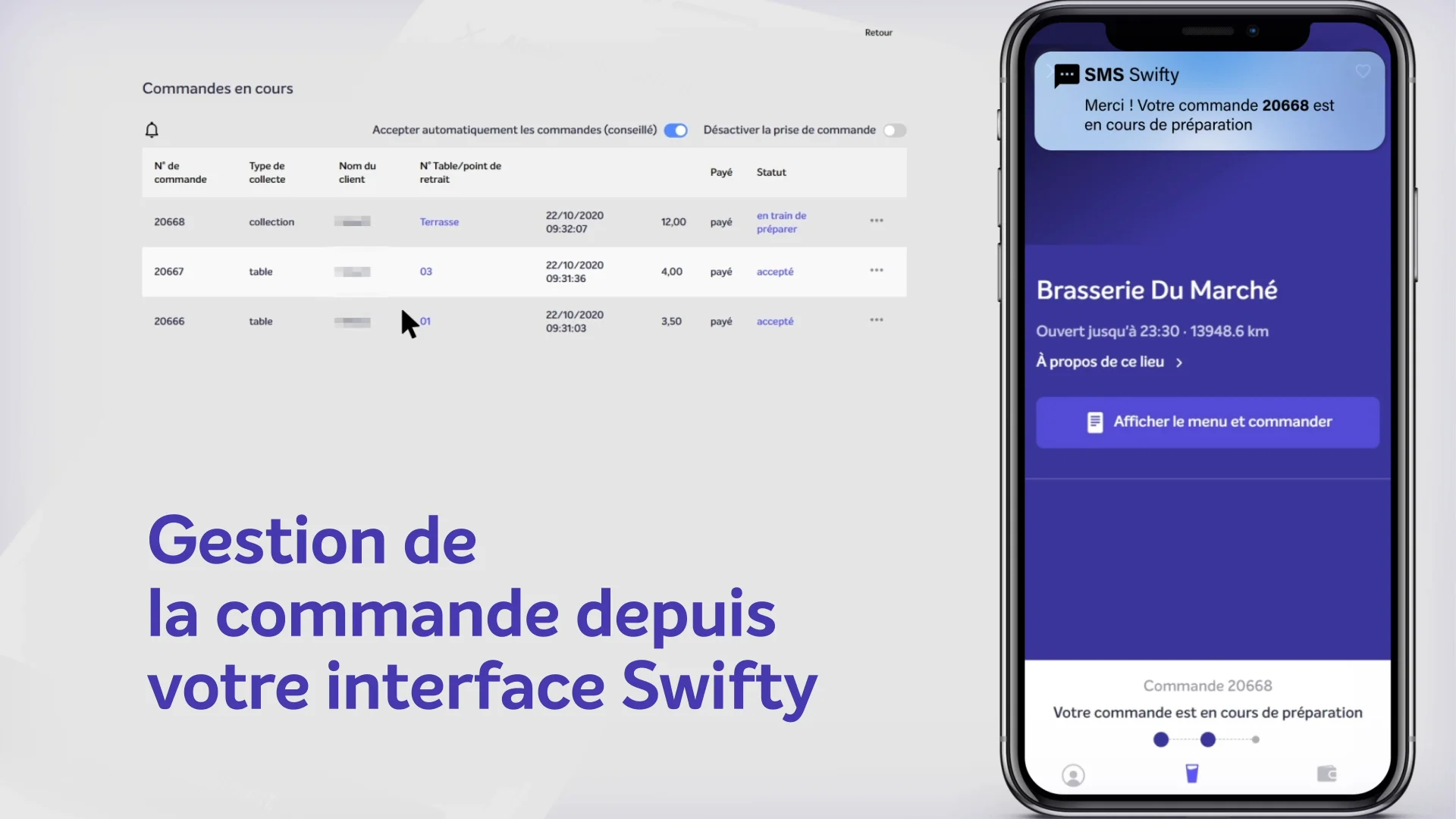 SWIFTY - Interface de gestion de commande on Vimeo