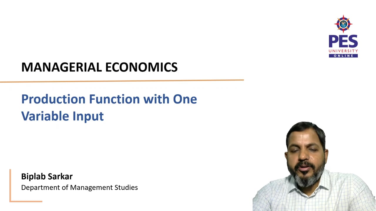 Production Function with One Variable Input on Vimeo