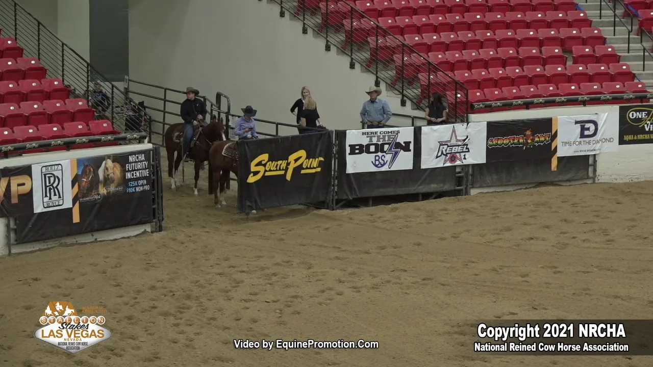 TRR Lucky Playgun shown by Trail Townsend - 2021 NRCHA Stallion Stakes ...