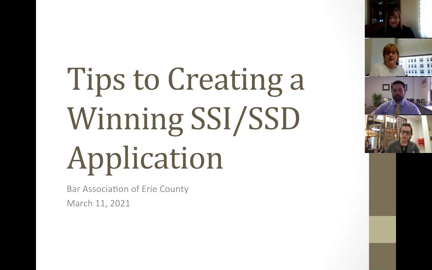 Watch #2390 Tips to Creating a Winning SSI/SSD Application Online ...