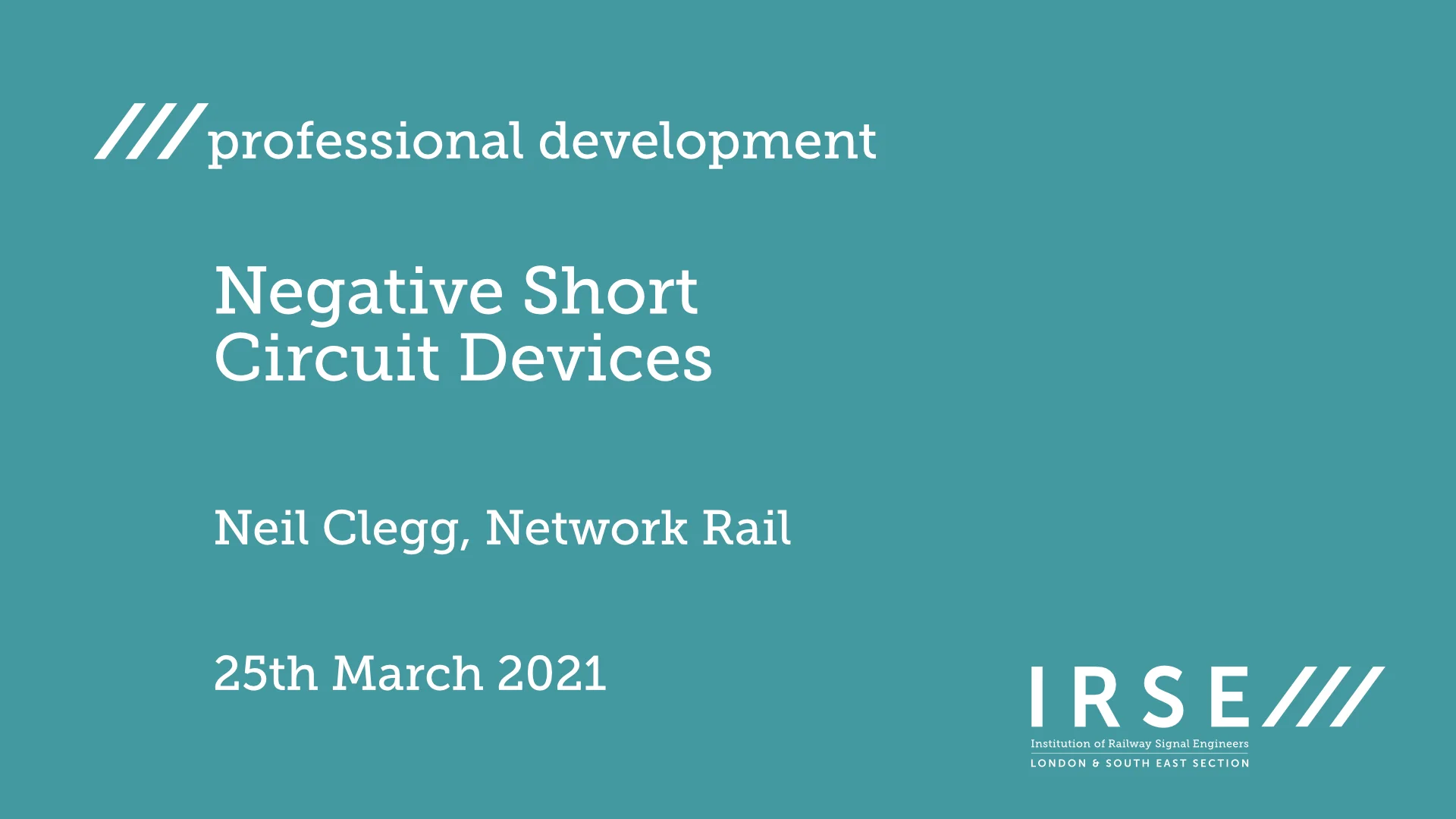 Negative Short Circuit Devices on Vimeo