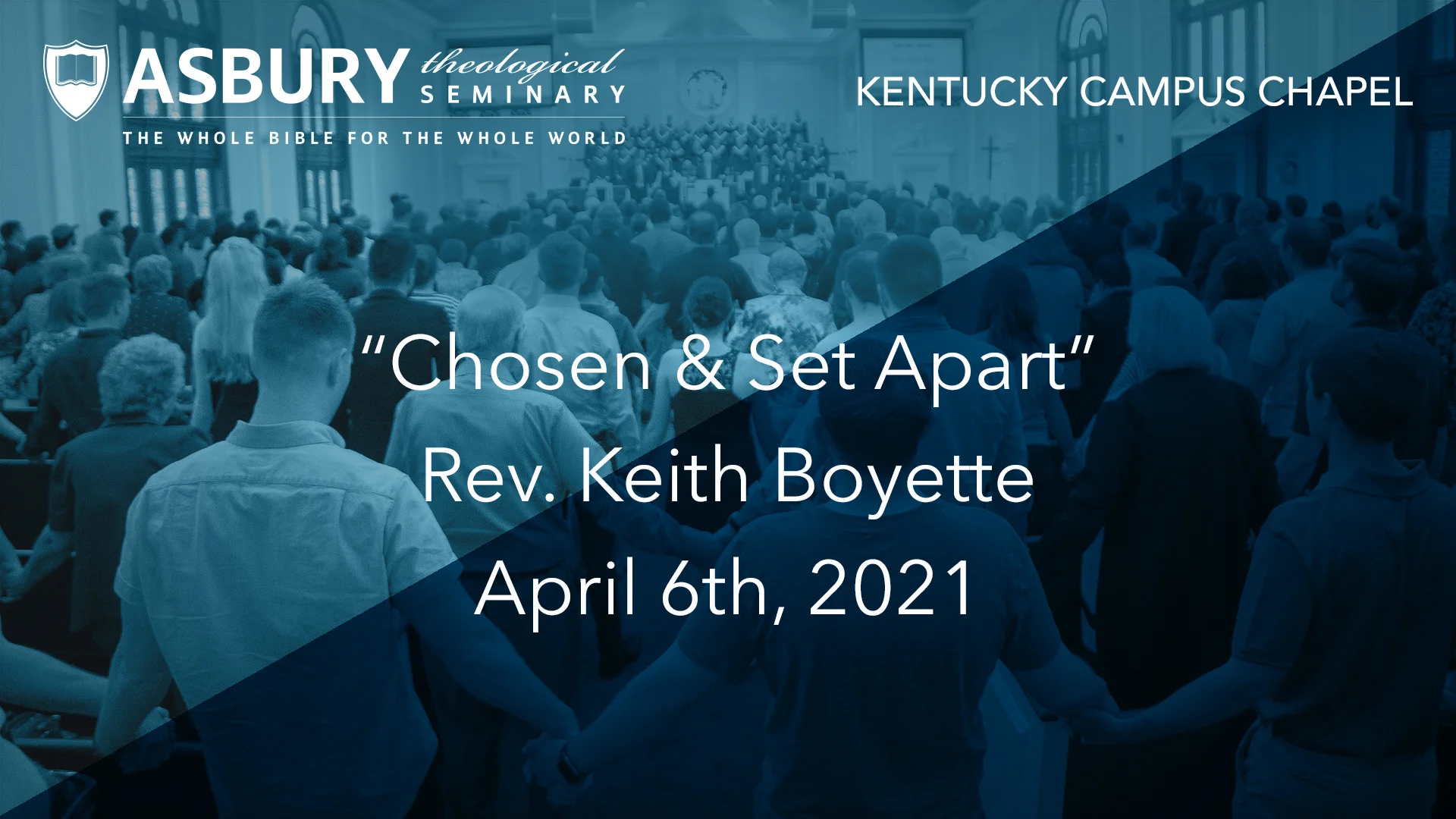 Chosen & set apart / Rev. Keith Boyette on Vimeo