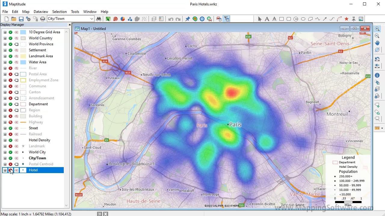 Maptitude Video: Heat Maps/Density Grids