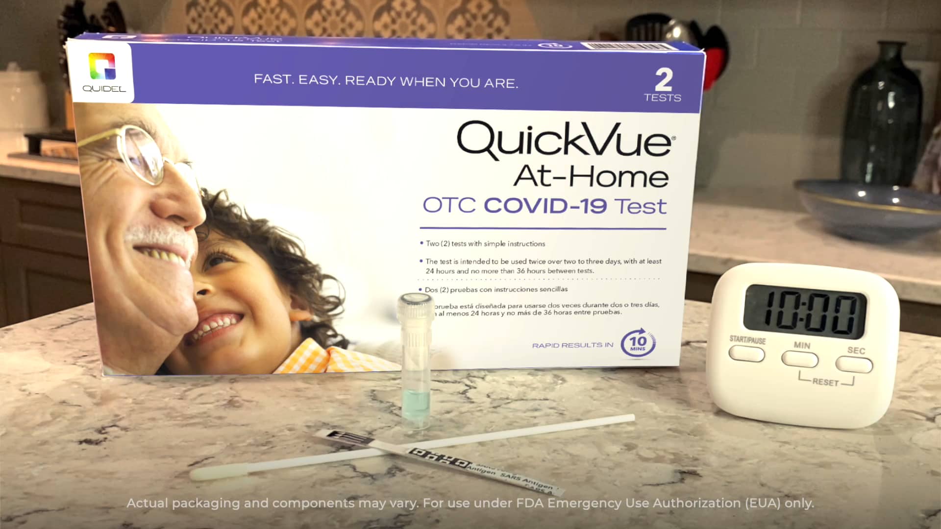 QuickVue At-Home OTC COVID-19 Test Instructional Video on Vimeo