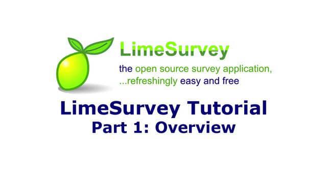 LimeSurvey - Tutorial: Create a survey on Vimeo