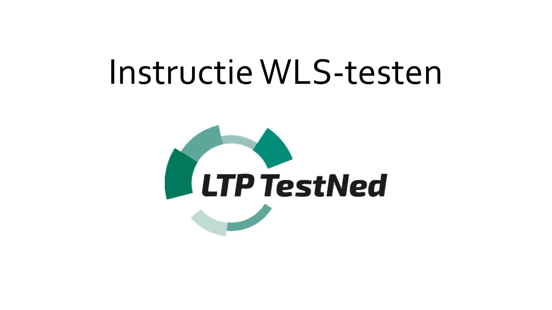 TestNed - WLS instructie