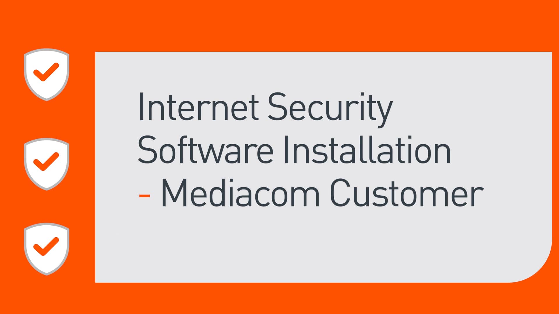 Software Installation for Mediacom Customers - Total Defense Internet ...