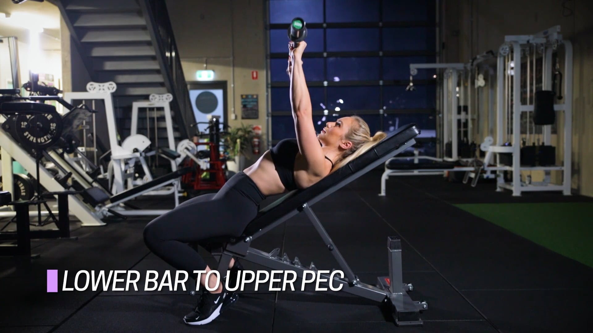 Incline BB Bench Press on Vimeo