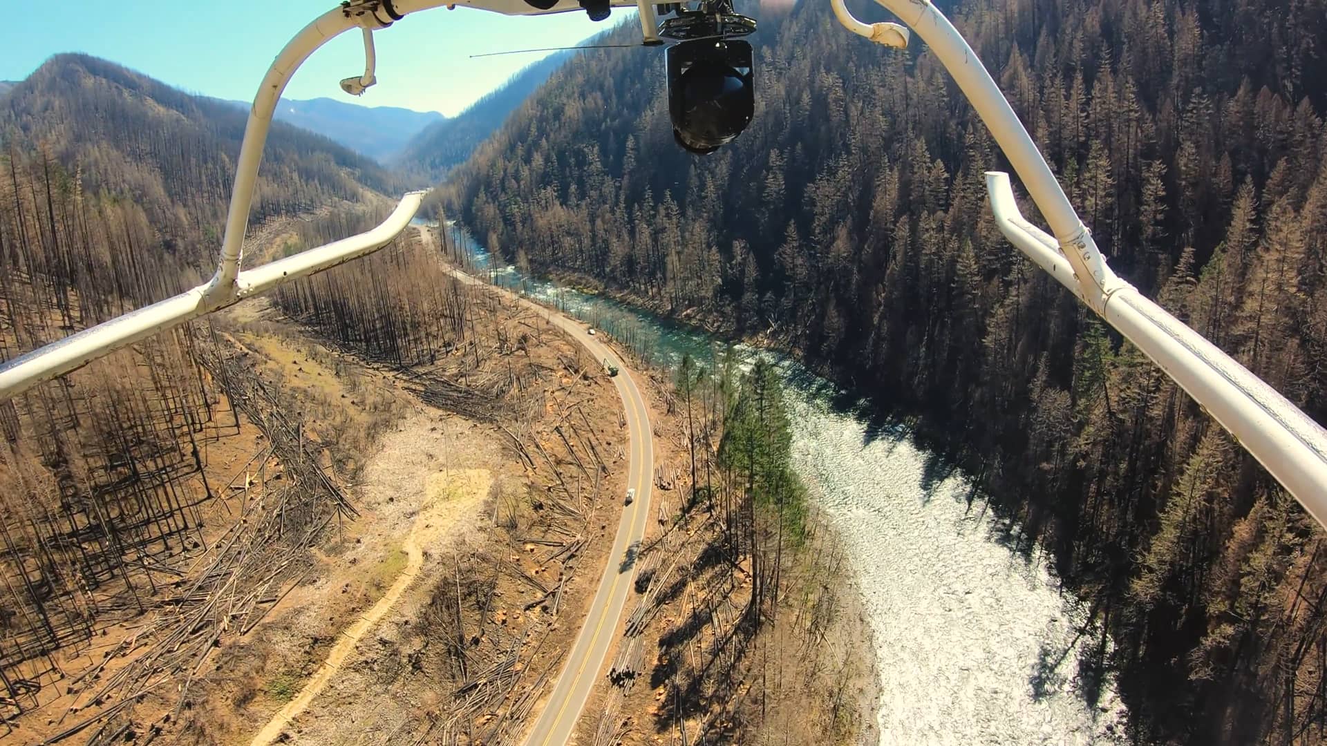 Clackamas River Post-fire Flyover on Vimeo