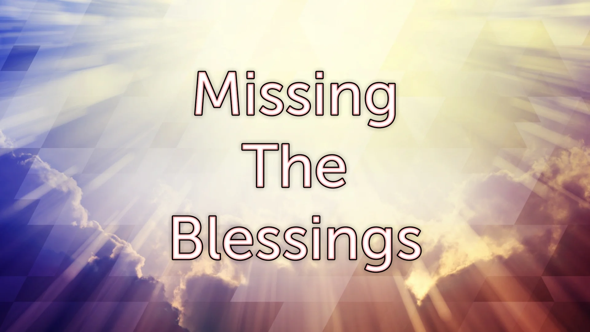 "Missing The Blessings" - Garry Woodside on Vimeo