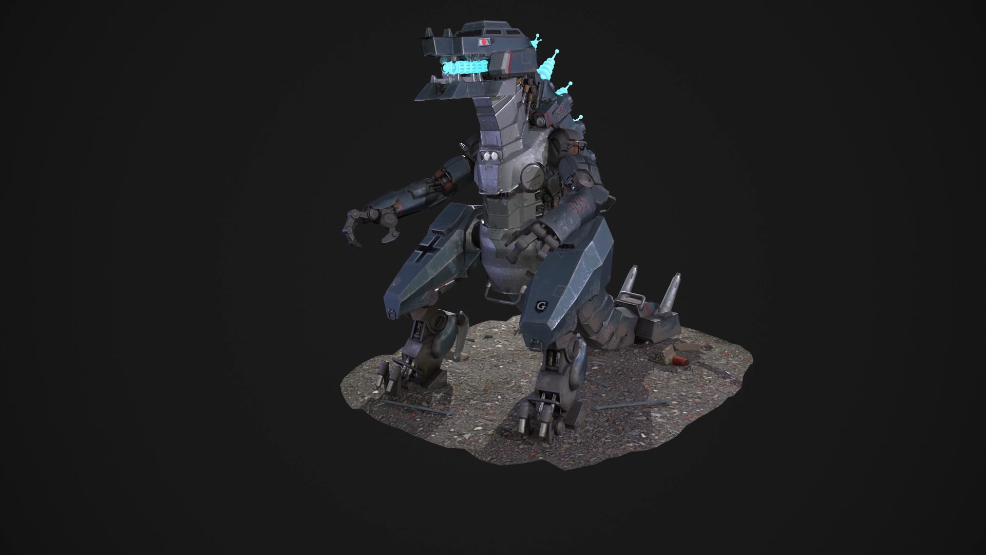 Mecha Godzilla Turntable on Vimeo