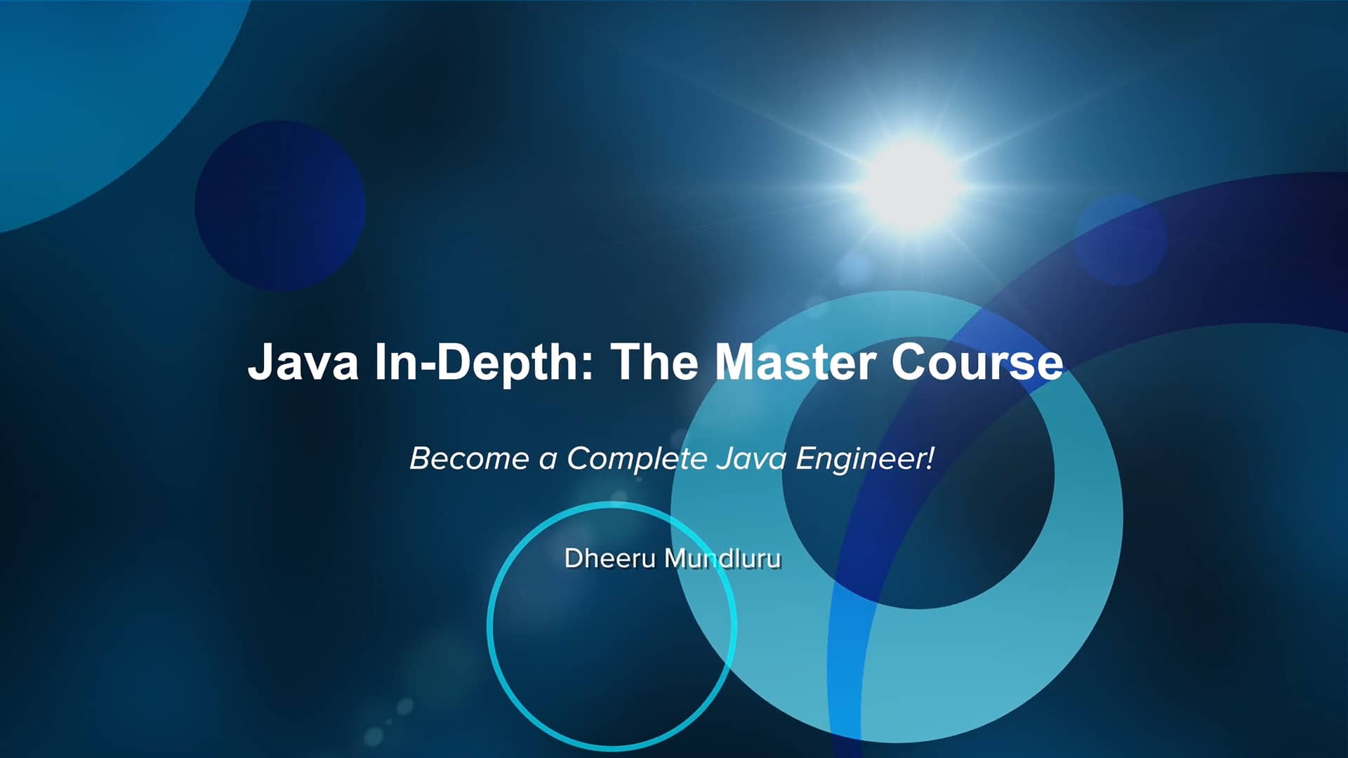 Java In-Depth: The Master Course - Introduction on Vimeo