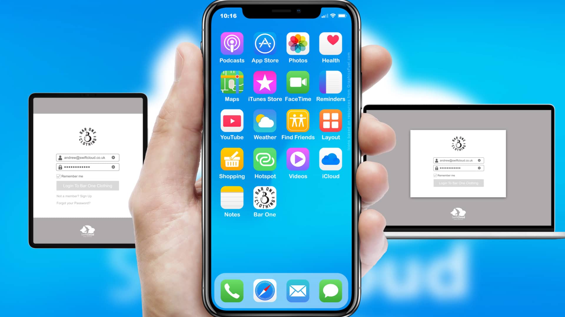 Bar One Clothing - Mobile App Preview - BAR1146W on Vimeo