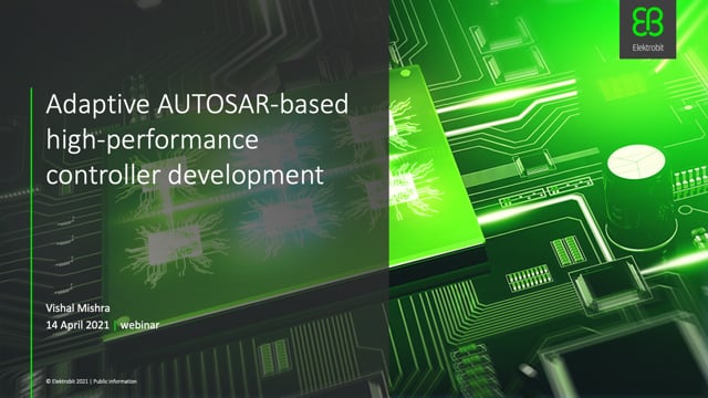 Adaptive AUTOSAR-based high-performance controller development - Mobex