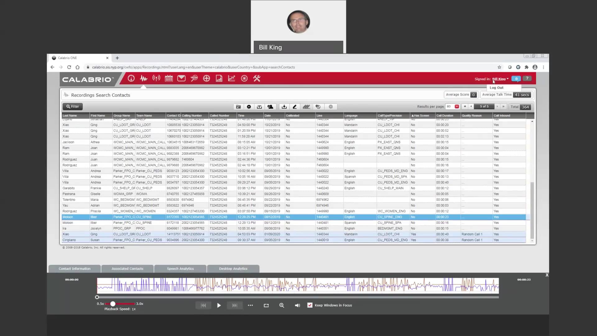 Calabrio recording find and export 7-28-20 on Vimeo