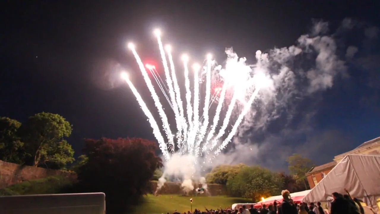 Party Fireworks at Exeter Castle, May 2017 on Vimeo