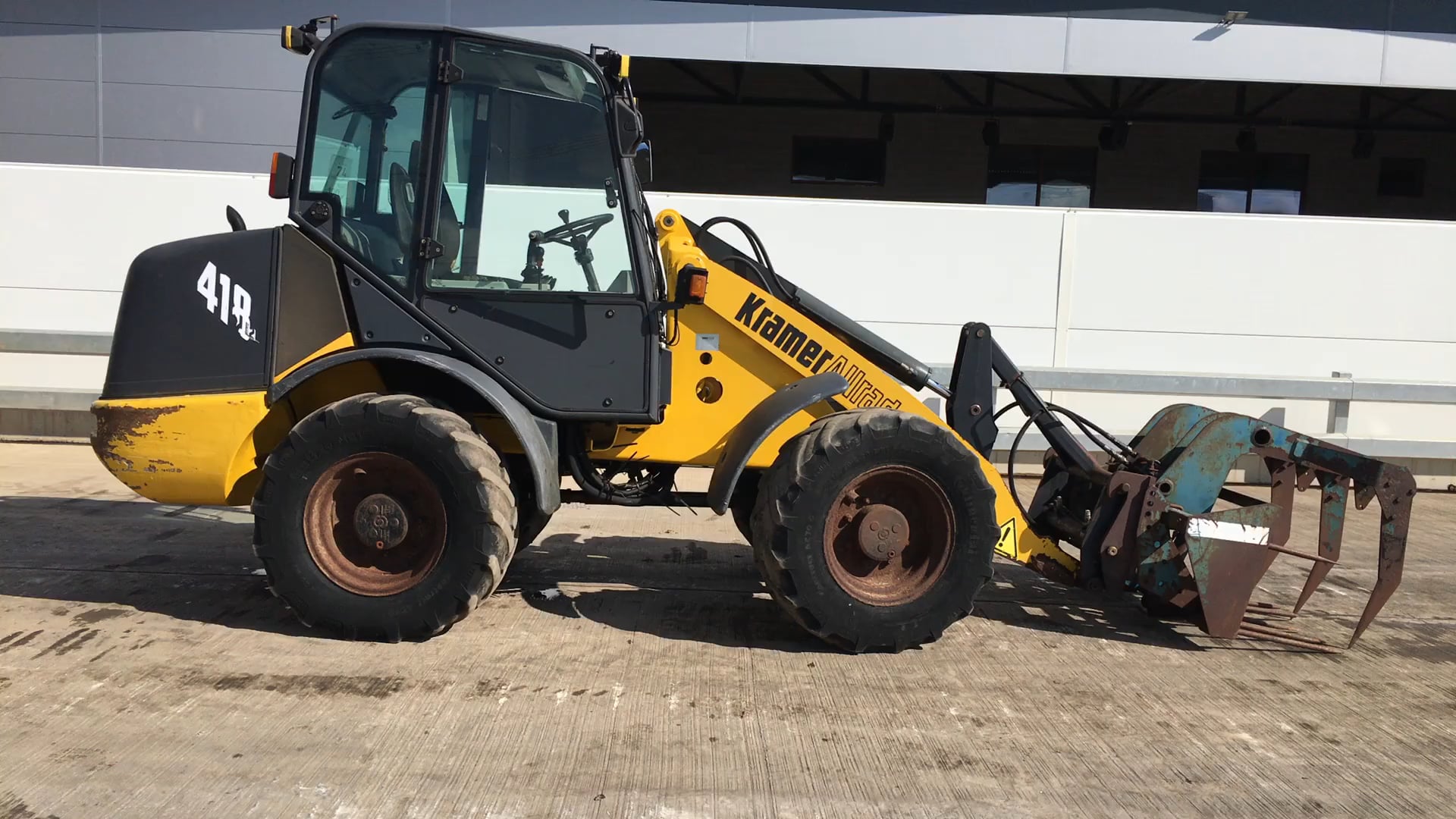 2003 Kramer Allrad 418 Wheeled Loader, Hydraulic Muck Grab - Leeds ...