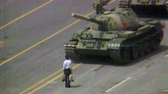 Tiananmen Square Tank Man Gif