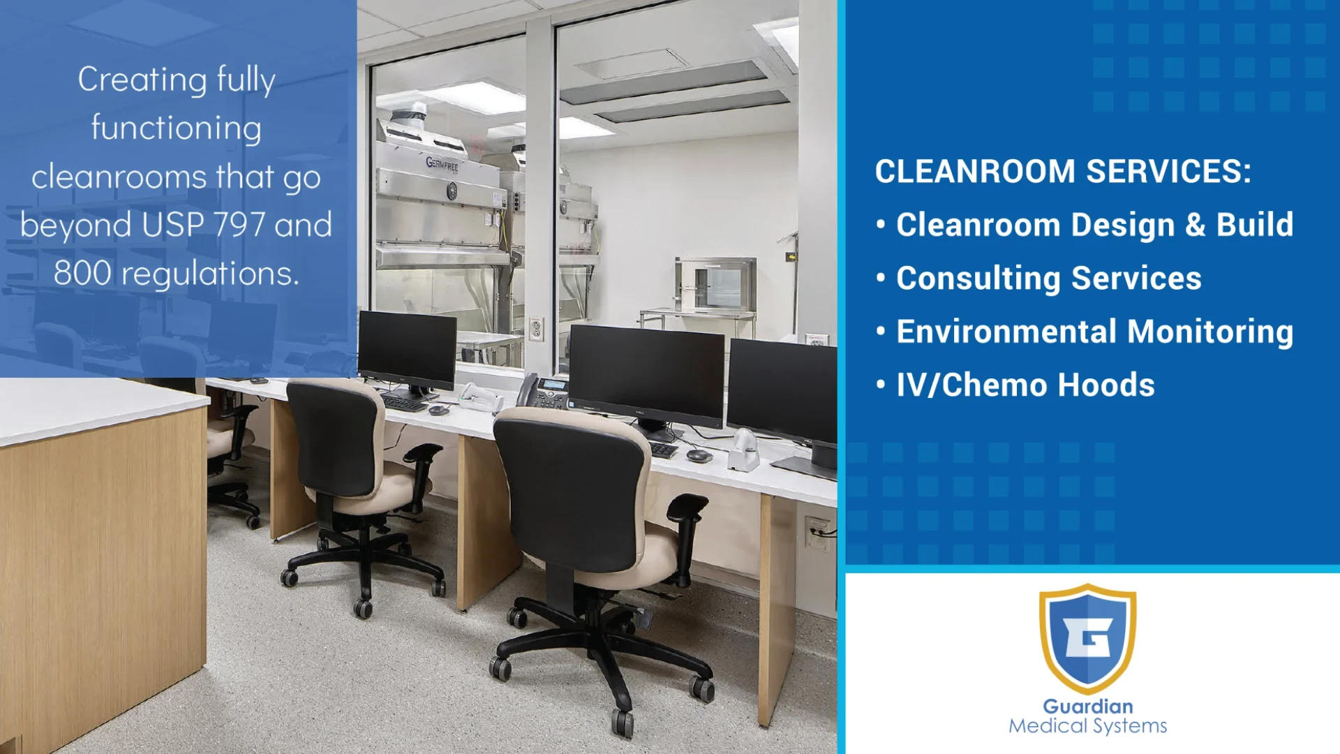 Cleanrooms - Guardian Medical Systems | Pharmacy Cleanroom Design ...