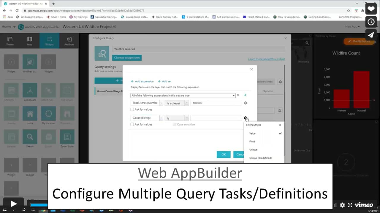 Web AppBuilder: Configure Multiple Query Tasks or Definitions on Vimeo