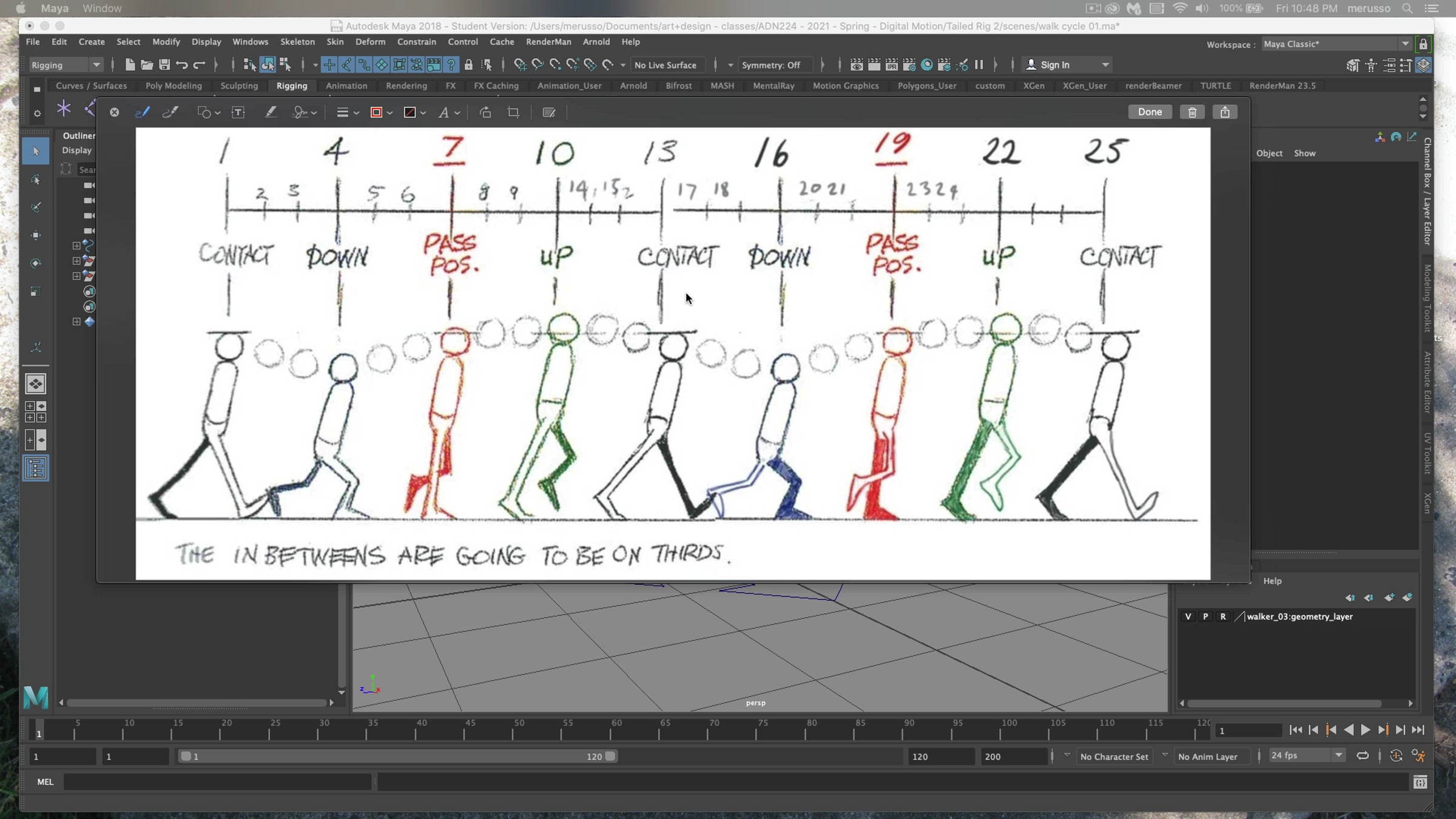 Maya - Animating a Walk Cycle