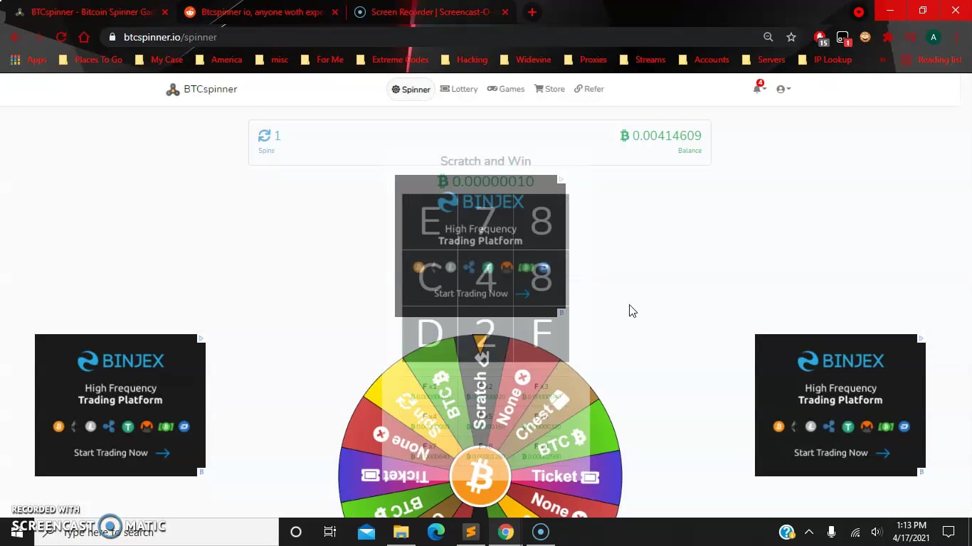BTCSpinner Script on Vimeo